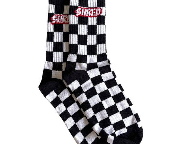 Shred socks - so many fun styles to choose from. Grab one grab all ...